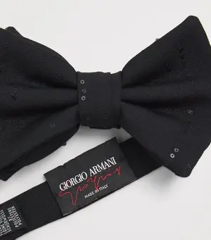 Giorgio Armani Large Sequin Bow Tie