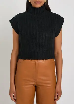 SKIIM Chunky Ribbed-knit Cashmere Vest