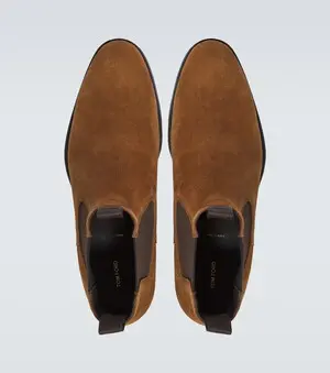 TOM FORD Suede Chelsea Boots Whisky
