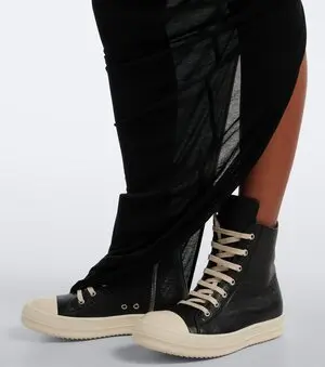 Rick Owens Leather High-top Sneakers