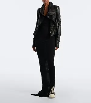 Rick Owens Leather High-top Sneakers