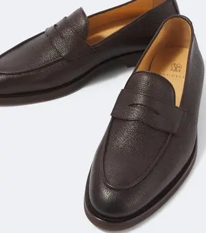 Brunello Cucinelli Leather Penny Loafers - Brown