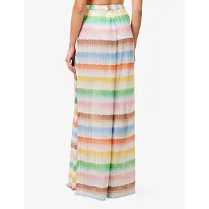Missoni Side-split Chevron Knitted Trousers - Multi