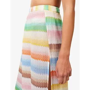 Missoni Side-split Chevron Knitted Trousers - Multi