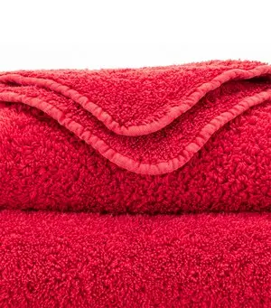 ABYSS & HABIDECOR Egyptian Cotton Super Pile Bath Sheet - Red