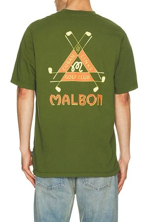 MALBON Bermuda Trinity Tee - Chive