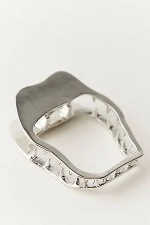Free People Hard Core Flat Claw Clip - Silver
