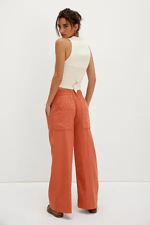 We The Free Breezy Denim Pull-on Jeans - Red Mango