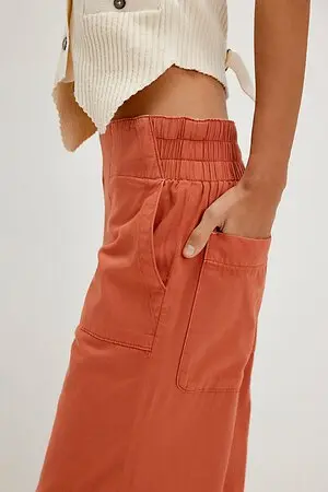 We The Free Breezy Denim Pull-on Jeans - Red Mango