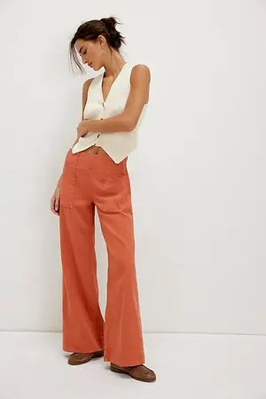 We The Free Breezy Denim Pull-on Jeans - Red Mango