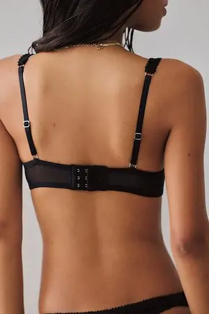 INTIMATELY Full Bloom Cotton Eyelet Underwire Bra At - Black