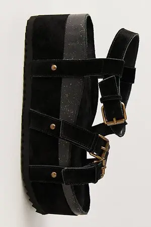 Intentionally Blank Rule Breaker 2.0 Flatform Sandals - Black