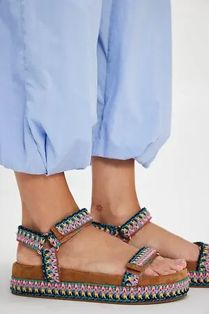FP VEGAN COLLECTION Isla Crochet Platform Sandals