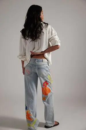 We The Free Surfside Patched Wide-leg Jeans