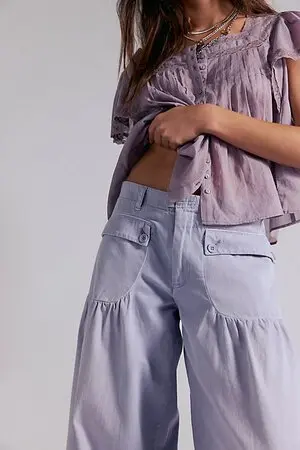 We The Free Lotus Balloon Jeans - Blue Imagination