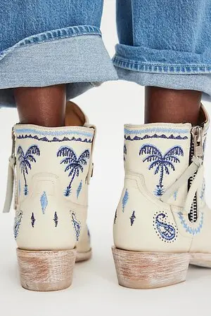 MEXICANA Embroidered Ankle Boots