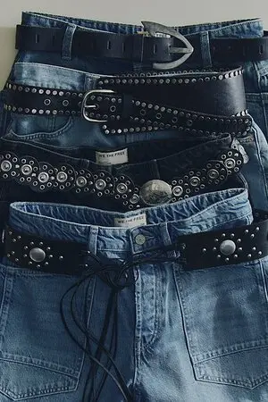Free People Leda Wrap Belt At - Black