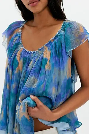 Free People Roma Printed Top