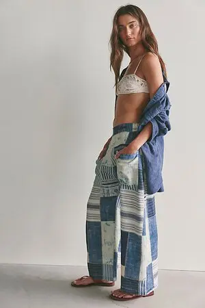 We The Free Symphony Patched Wide Leg Jeans