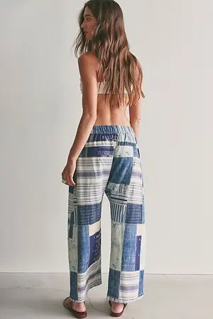 We The Free Symphony Patched Wide Leg Jeans
