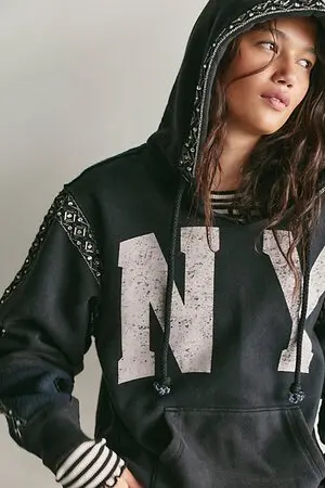 We The Free Embellished Graphic Hoodie