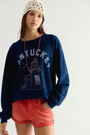 The Original Retro Brand Nantucket Crewneck Sweatshirt - Navy
