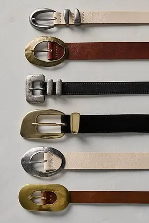Free People Margo Textured Leather Belt