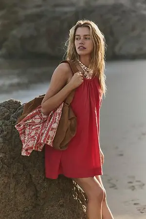Free People Salma Suede Tote Bag