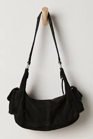 FP COLLECTION Siren Suede Shoulder Bag