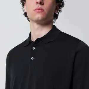 DRUMOHR Navy Cotton Polo Shirt