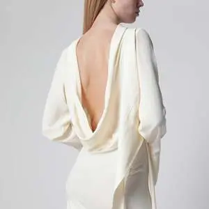 FRANCESCO MURANO Asymmetrical Silk-blend Dress - White