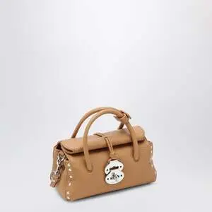 ZANELLATO Grained Leather Bag With Twist-lock Buckle - Brown