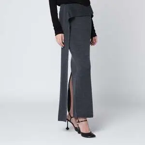 ENTIRE STUDIOS Long Wool Skirt - Grey