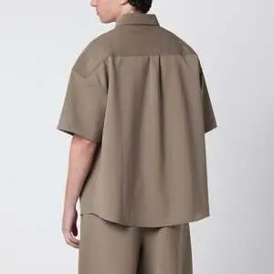 ENTIRE STUDIOS Beige Oversized Short-sleeve Shirt