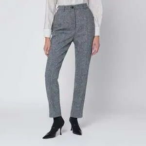 Dolce & Gabbana Wool-blend Dotted Trousers
