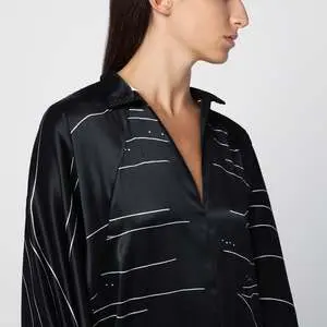 FERRAGAMO Silk Satin Midi Dress