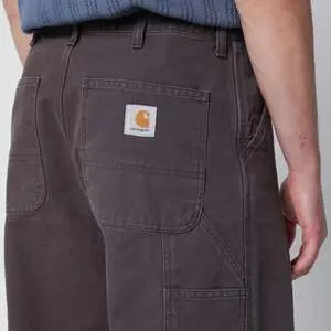 Carhartt Work In Progress Single Knee Canvas Trousers - Grey