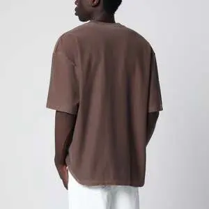 Carhartt Work In Progress Loose Pocket T-shirt In Tobacco-coloured Cotton Jersey