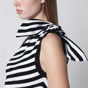 PATOU Striped One-shoulder Mini Dress - Multicolor