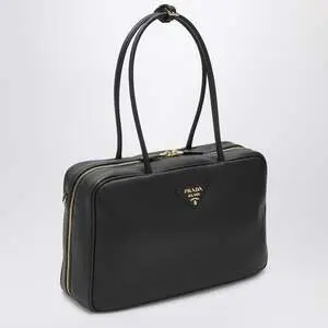 Prada Large Duffle Bag In Leather