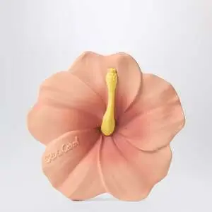 OLI & CAROL Hibiscus Baby Teether - Pink