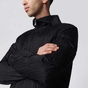 TATRAS Leros Jacket In Crinkled Cotton Twill - Black