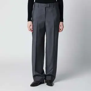 Miu Miu Wool-blend Trousers - Grey
