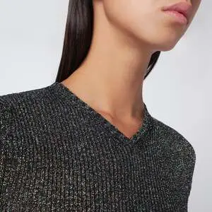 Miu Miu Lurex Long-sleeved Sweater - Multicolor