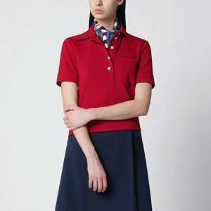 Miu Miu Technical Jersey Polo Shirt - Red