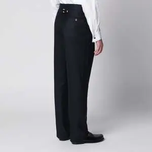 Thom Browne Navy Wool Trousers