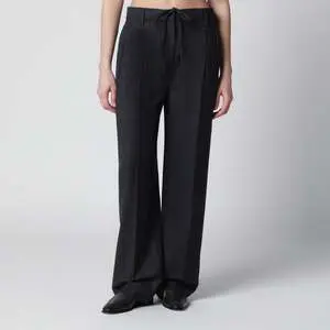PRADA Prada Virgin Wool Trousers With Check Pattern