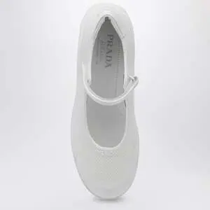 Prada Mesh Ballerina - White