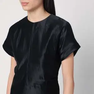 Loulou De Saison Linen & Silk T-shirt - Black