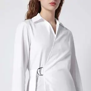 Loewe Draped Silk Jersey Midi Dress - White